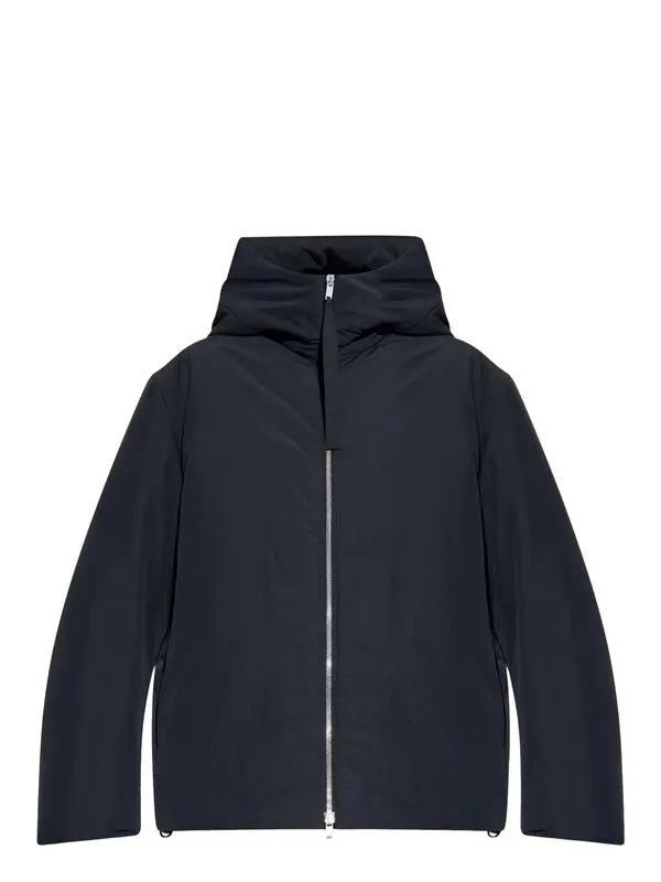 JIL SANDER Down Jacket With Hood - Black