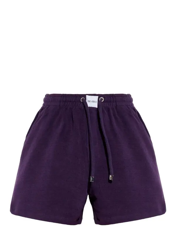 Attico Logo Shorts - Purple