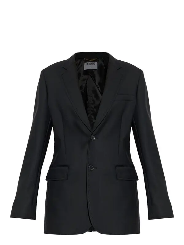 Moschino Combined Fabric Blazer - Black
