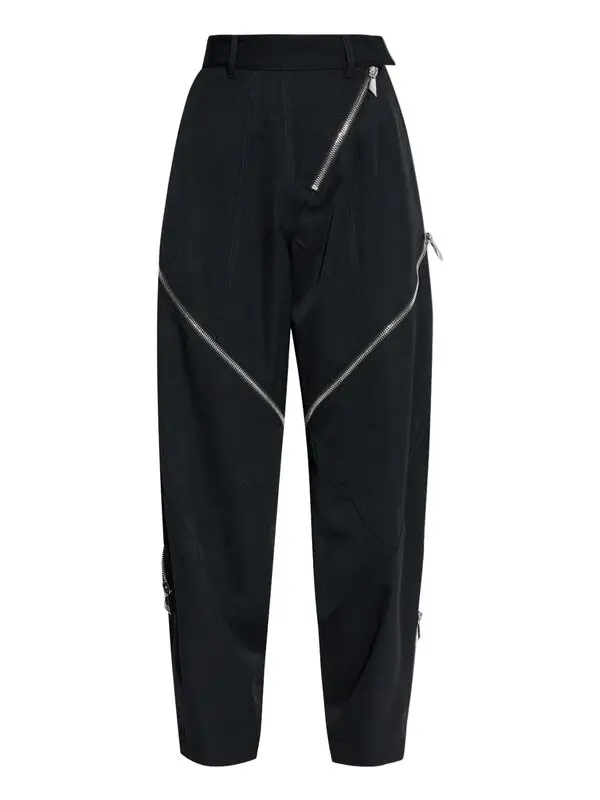 Attico Wool Trousers - Black