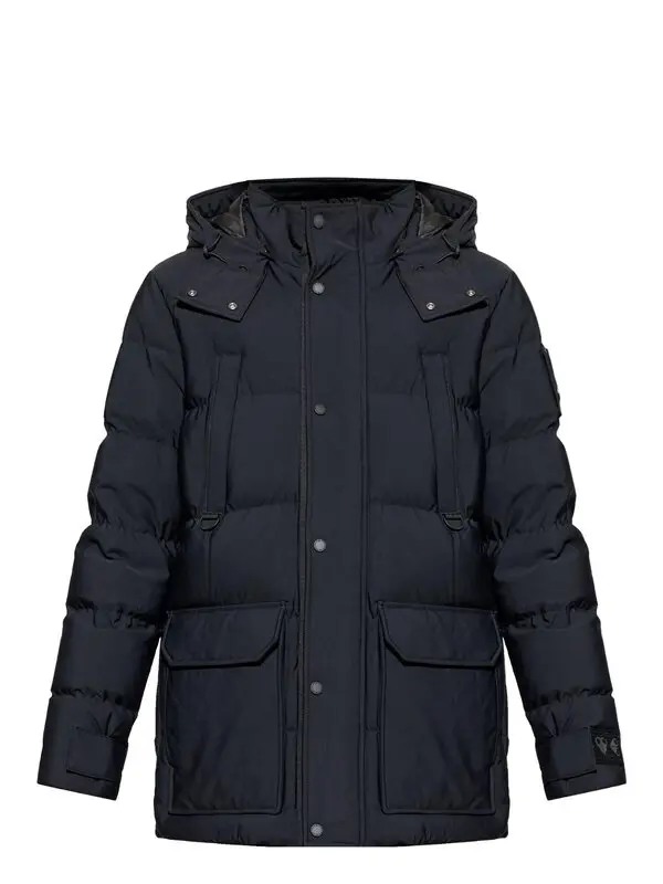 Moose Knuckles Hooded Down Parka - Black