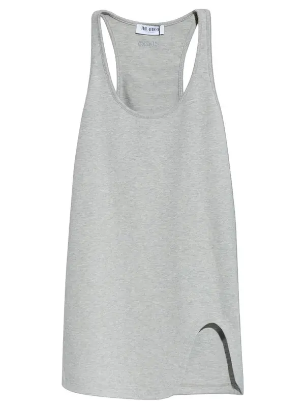 Attico Knit Cut-out Dress - Grey