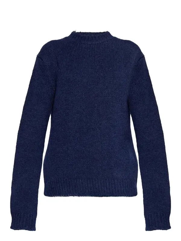 JIL SANDER Crew Neck Sweater - Navy Blue