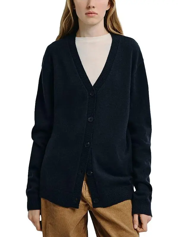 Rue Sophie Siho Wool Cashmere Cardigan - Charcoal