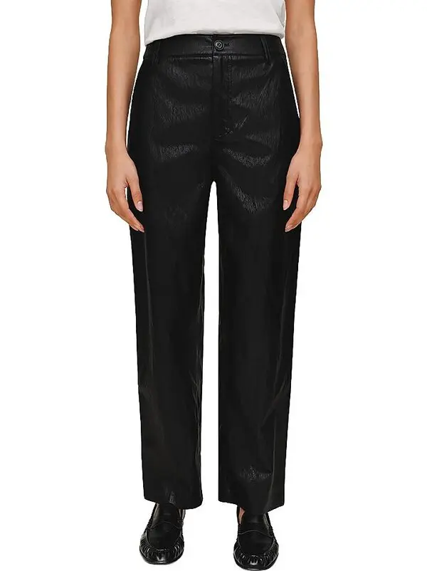 Bella Dahl Faux Leather Pants - Black