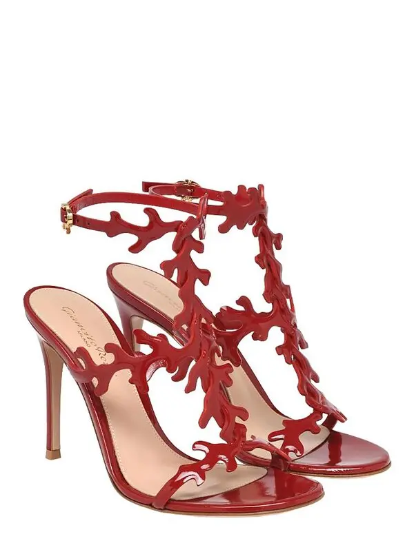 GIANVITO ROSSI Ocean Strappy Sandals - Red Nappa