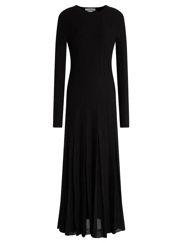 Gabriela Hearst Walsh Crochet-trimmed Midi Dress - Black