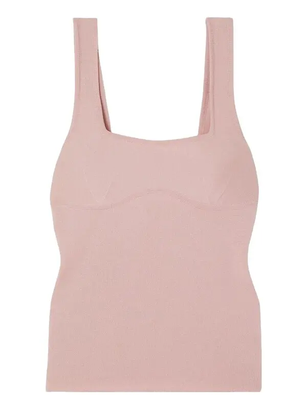 Gabriela Hearst Zayid Wool And Silk-blend Tank - Pastel Pink