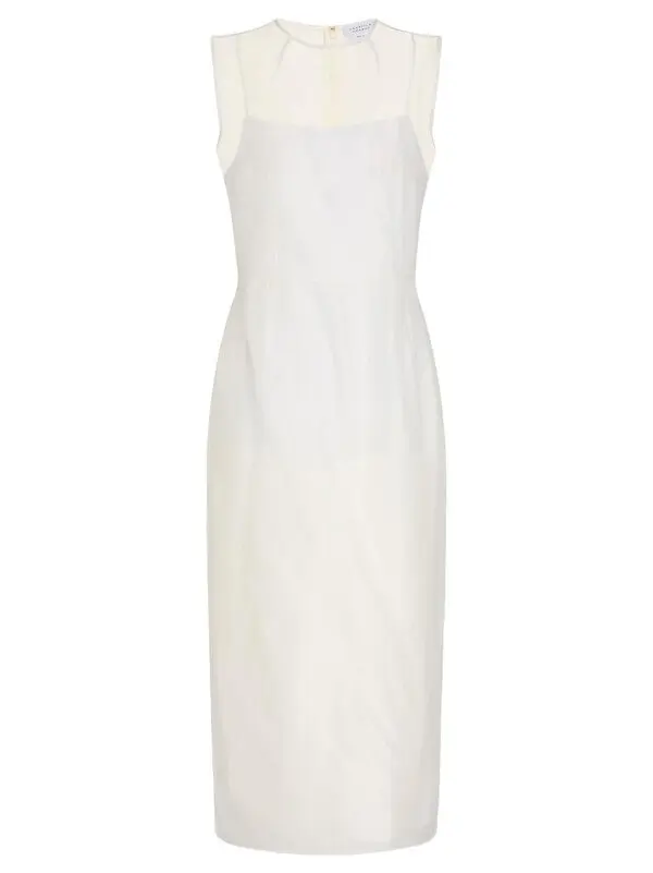 Gabriela Hearst Maslow Silk-organza Midi Dress - Ivory