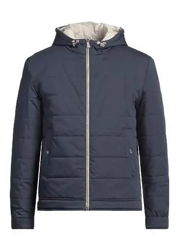 Eleventy Quilted Puffer Jacket - Blue
