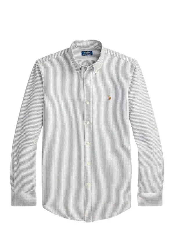 Polo Ralph Lauren Striped Long-sleeve Shirt - White