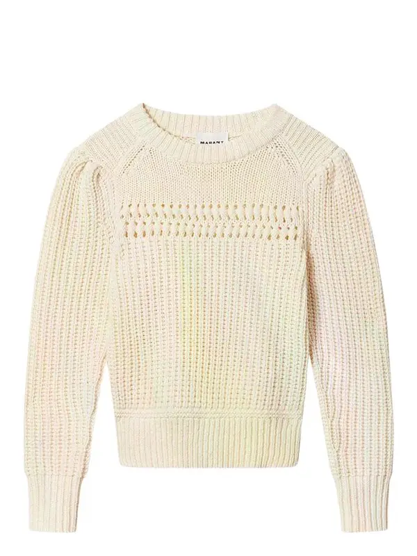 MARANT ETOILE Winnie Openwork Sweater - Neutrals