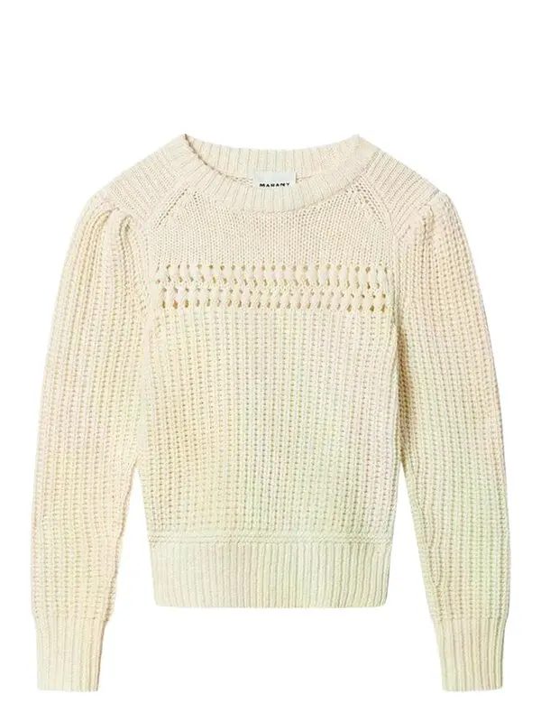 MARANT ETOILE Winnie Openwork Sweater - Neutrals