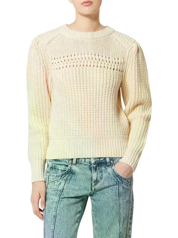 MARANT ETOILE Winnie Openwork Sweater - Neutrals