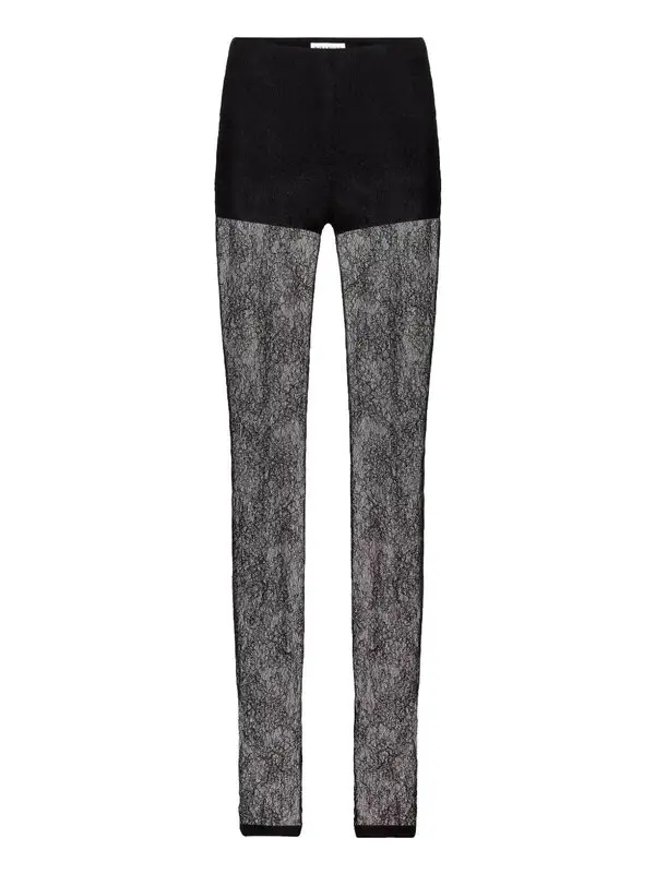Nina Ricci Lace Trousers - Black