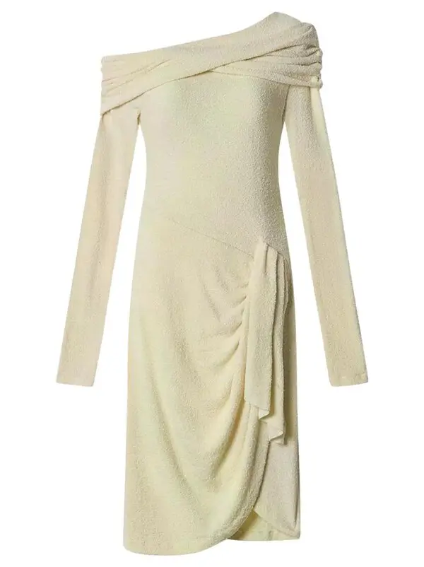 Isabel Marant Fatene Draped Midi Dress - Neutrals