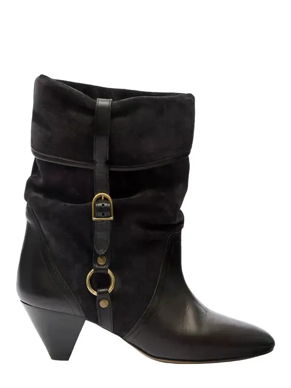 Isabel Marant 55mm Darner Buckle-detail Ankle Boots - Black