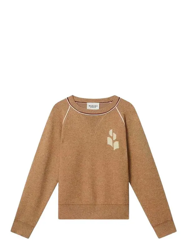 MARANT ETOILE Loriby Logo Sweater - Brown