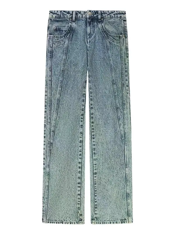 MARANT ETOILE Jaylis Paneled Jeans - Blue