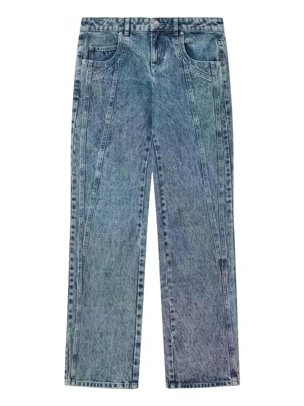 MARANT ETOILE Jaylis Paneled Jeans - Blue