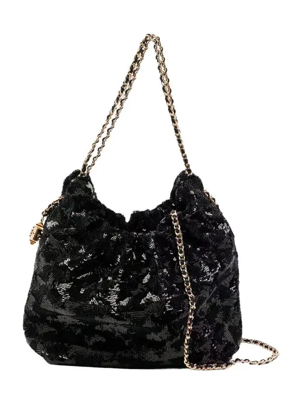 Tory Burch Mini Fleming Bucket Bag - Black
