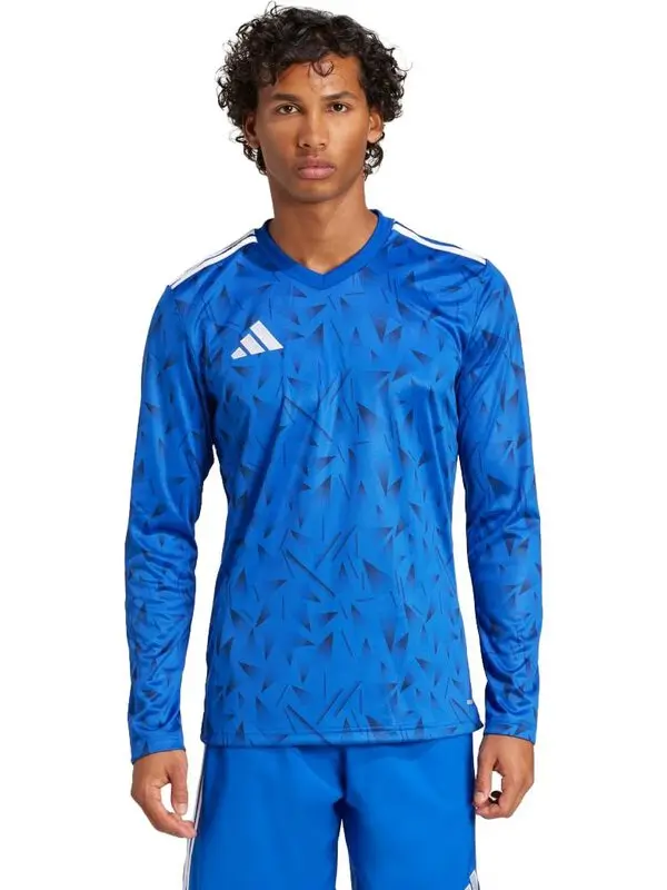 Adidas Team Icon Long Sleeve Jersey - Royal Blue / White