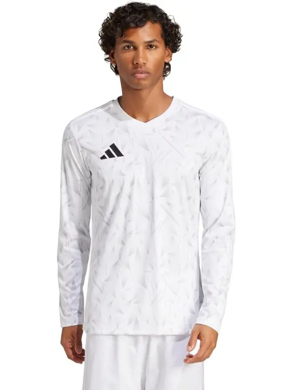 Adidas Team Icon Long Sleeve Jersey - White / White