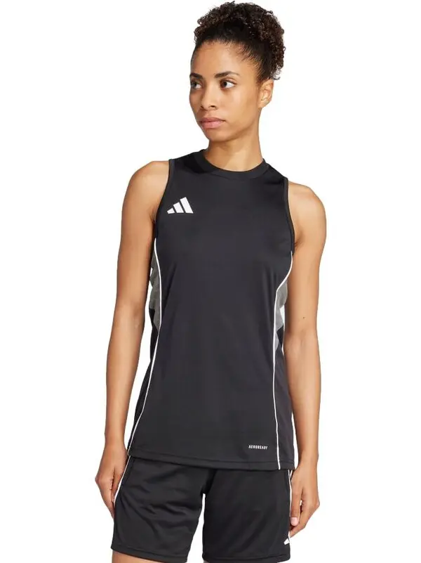 Adidas Tiro 25 Competition Sleeveless Jersey - Black / Team Grey Four