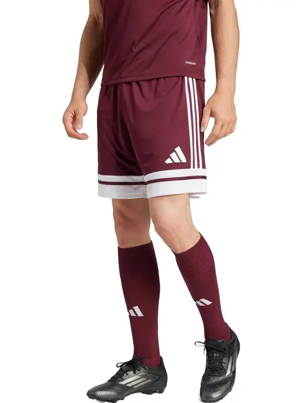 Adidas Squadra 25 Shorts - Team Maroon 2 / White