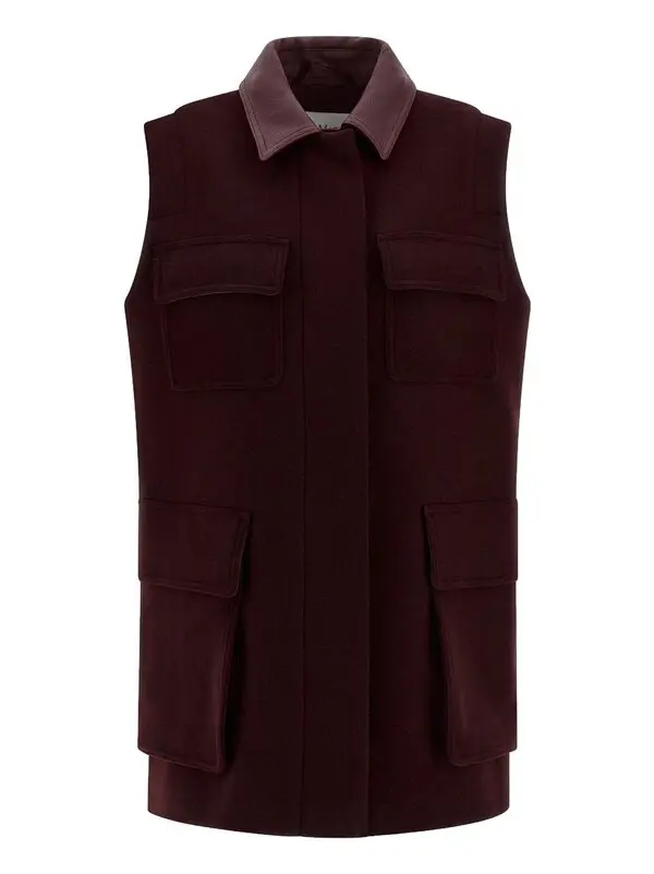 Max Mara Aeroso1234' Vest - Red