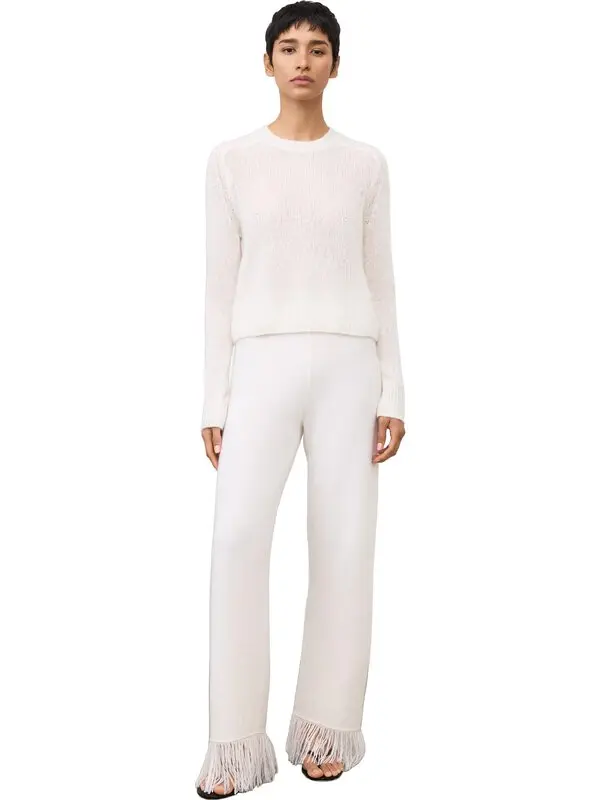 LISA YANG The Solene Sweater - Cream