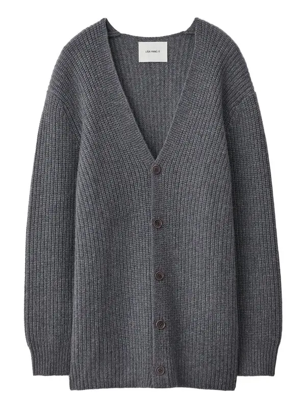 LISA YANG STORE The Leander Cardigan - Graphite