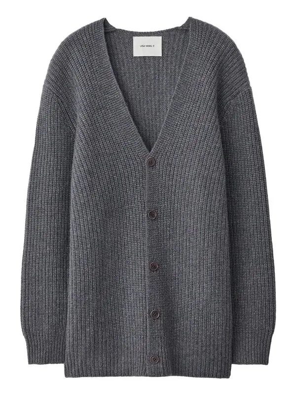 LISA YANG STORE The Leander Cardigan - Graphite