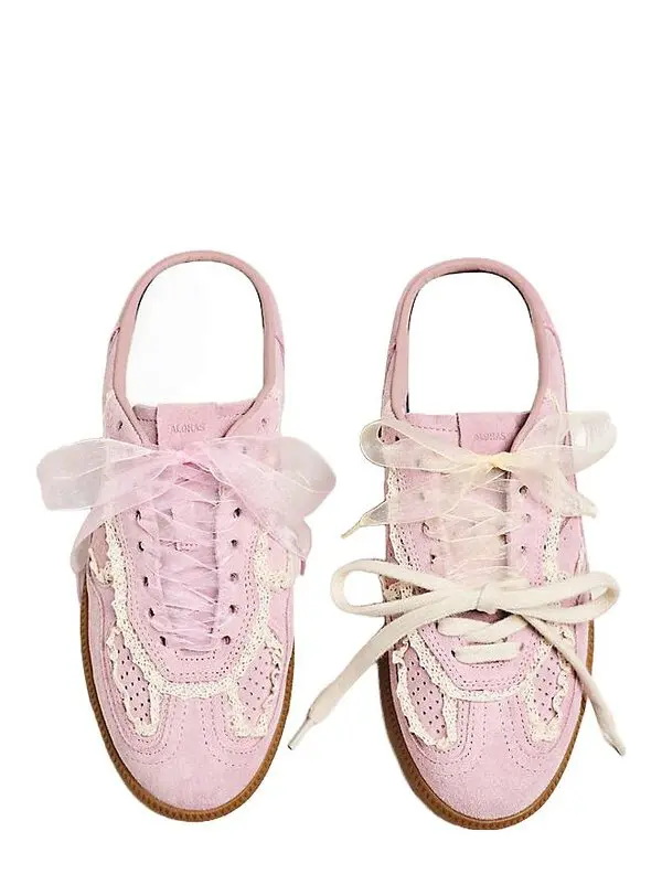 ALOHAS Exclusive Crochet Mule Sneakers - Soft Pink