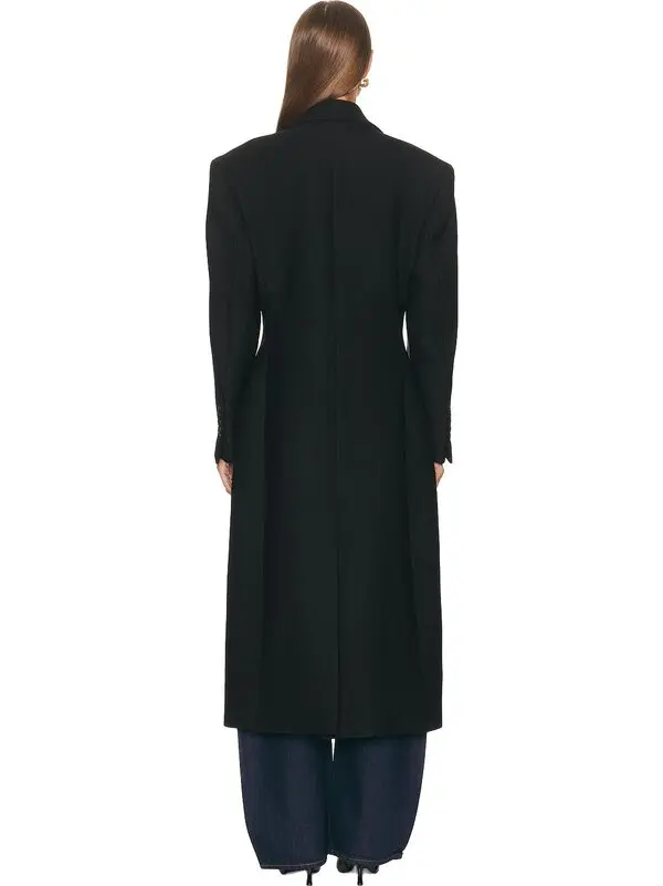 RÓHE Hourglass Wool Coat - Black