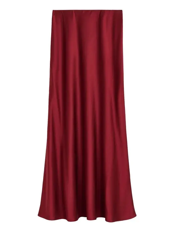 BY MALENE BIRGER Satin Maxi Skirt - Cabernet