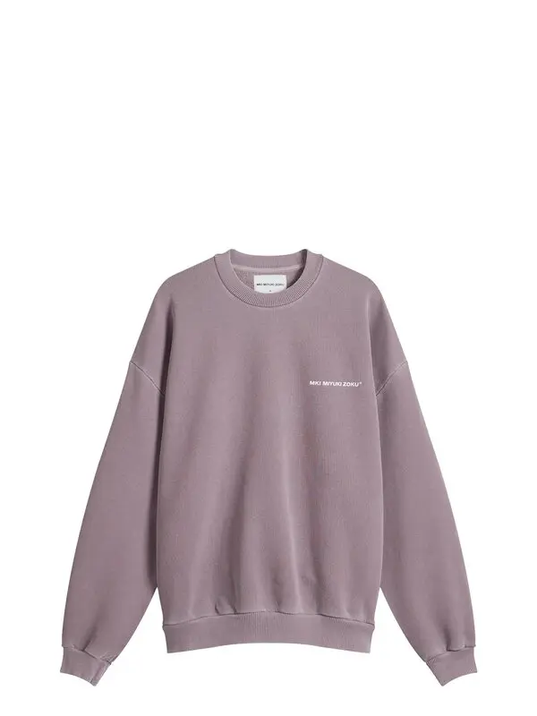 MKI MIYUKI ZOKU Uniform Crewneck - Pigment Raisin