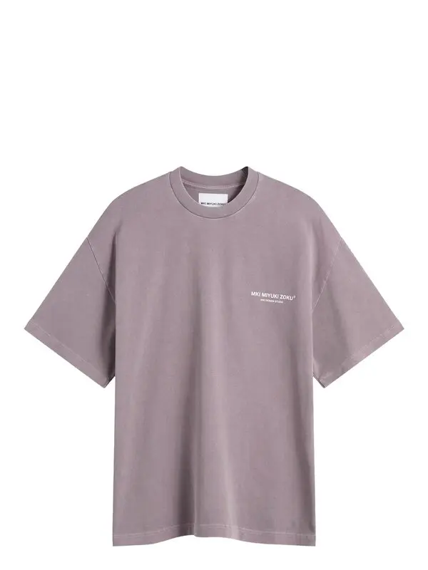 MKI MIYUKI ZOKU Design Studio T-shirt - Pigment Raisin