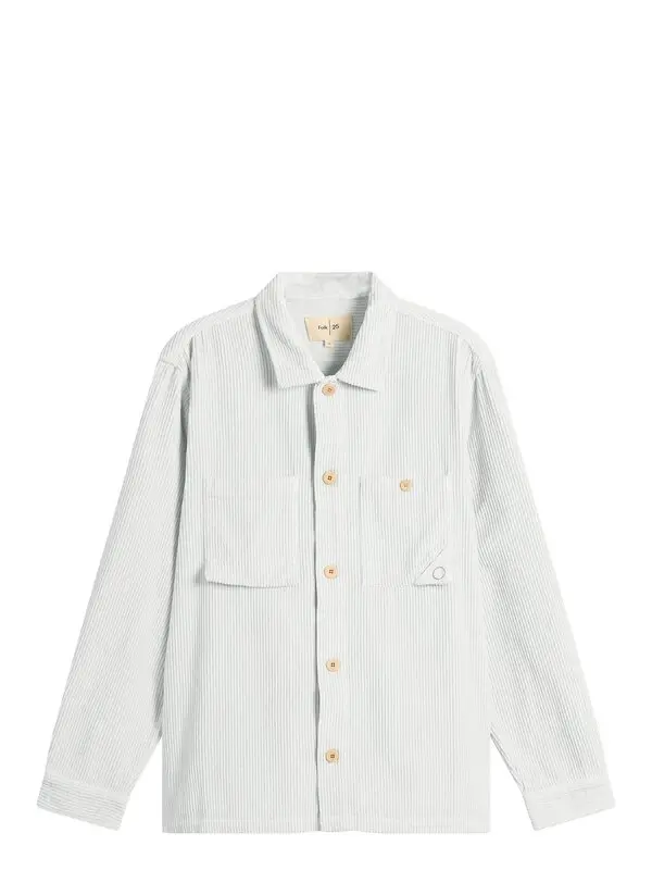 Folk Anniversary Patch Overshirt - Misty Green Chunky Cord