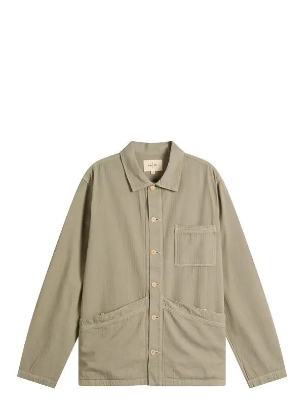 Folk Meyer Shirt Jacket - Silver Sage Herringbone