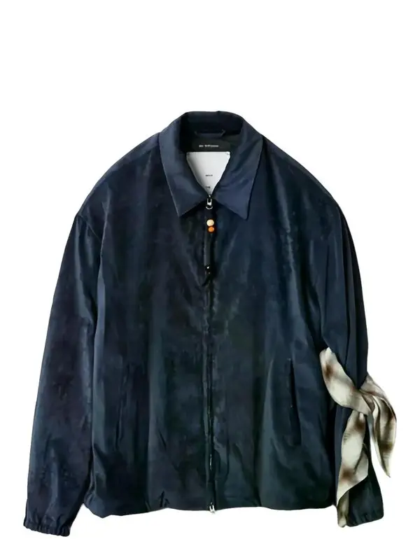 SONG FOR THE MUTE Bandana-detail Jacket - Blue