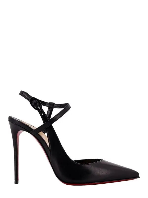 CHRISTIAN LOUBOUTIN Jenlove Leather Slingback Décollet - Black