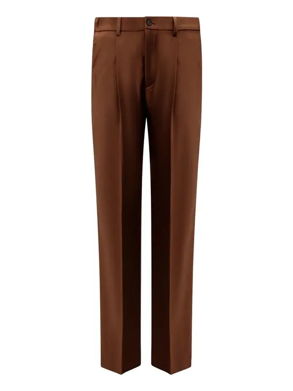 HEVO Torrecanne Viscose Blend Trousers - Brown
