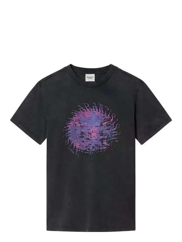 MARANT ETOILE Zoeline Graphic T-shirt - Black