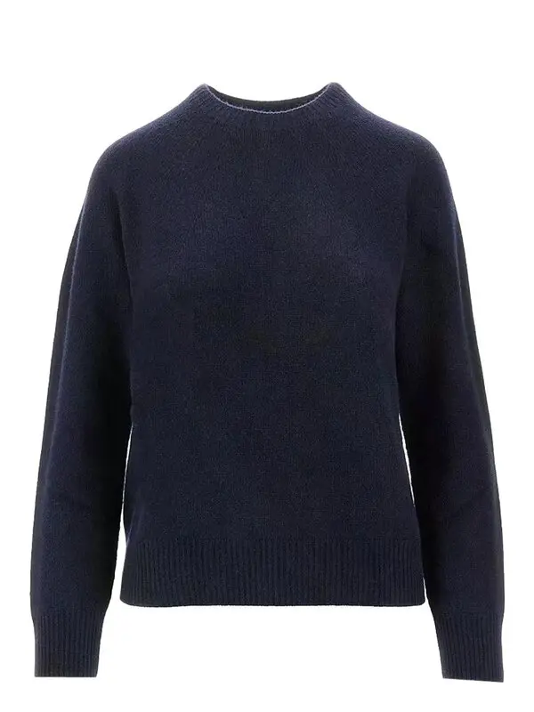 Emporio Armani Funnel Neck Pullover - Blue