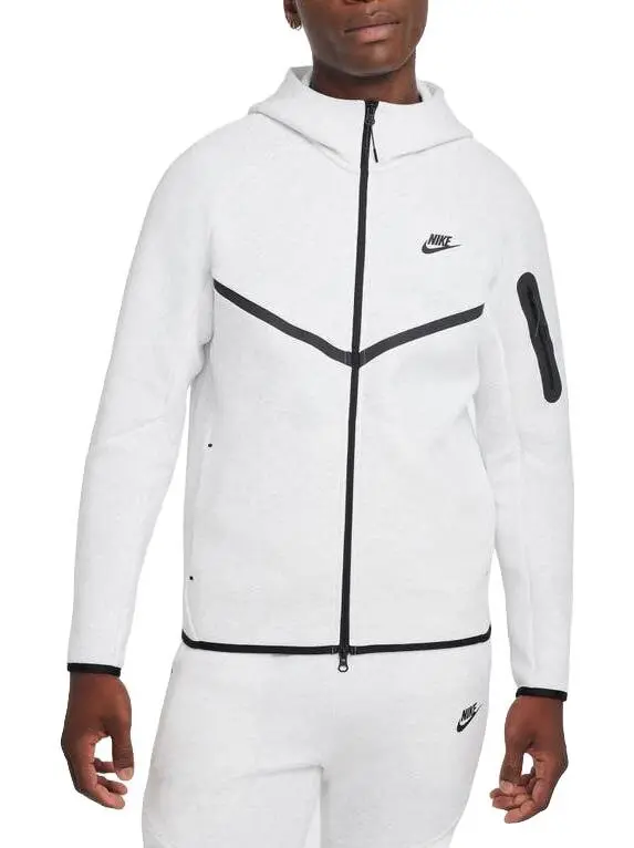 Nike Tech Windrunner Zip Hoodie - Birch Heather/black