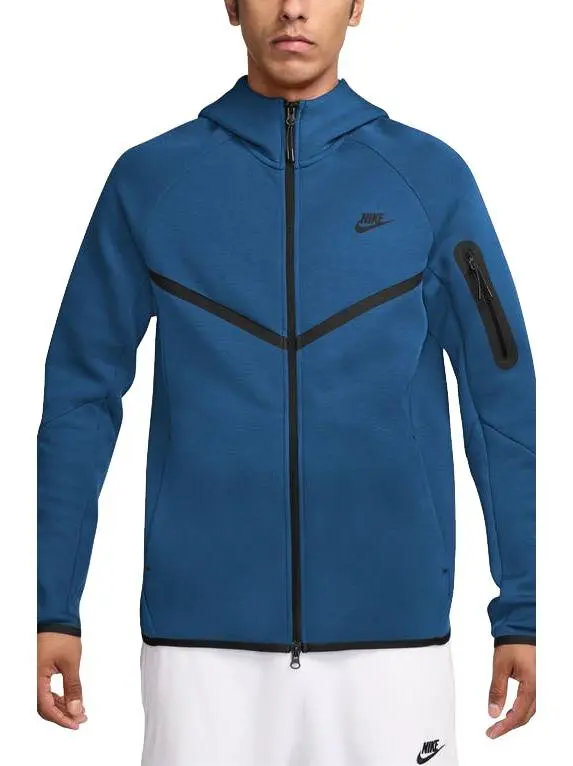 Nike Tech Windrunner Zip Hoodie - Court Blue/black