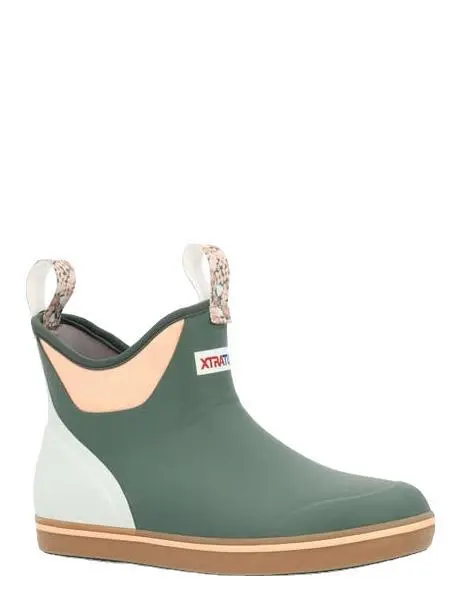 XTRATUF Waterproof Ankle Deck Boots - Garden Green