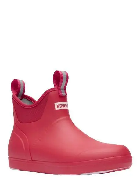 XTRATUF Waterproof Ankle Deck Boots - Hot Pink