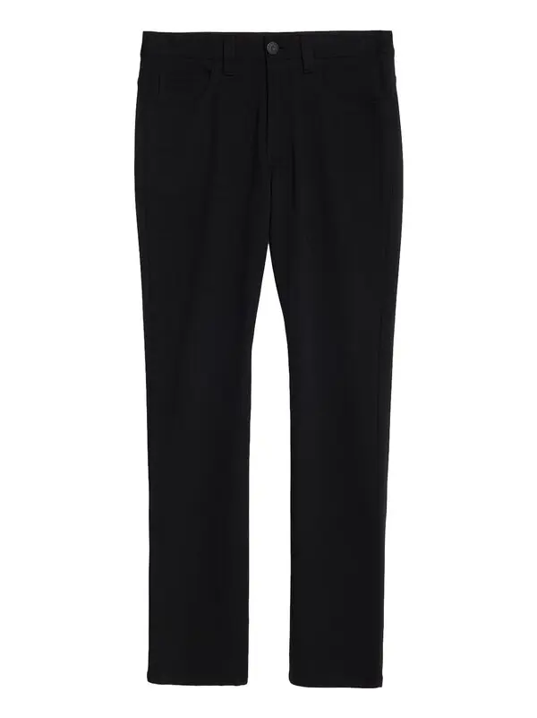Emporio Armani Slim-fit Five-pocket Stretch Trousers - Black